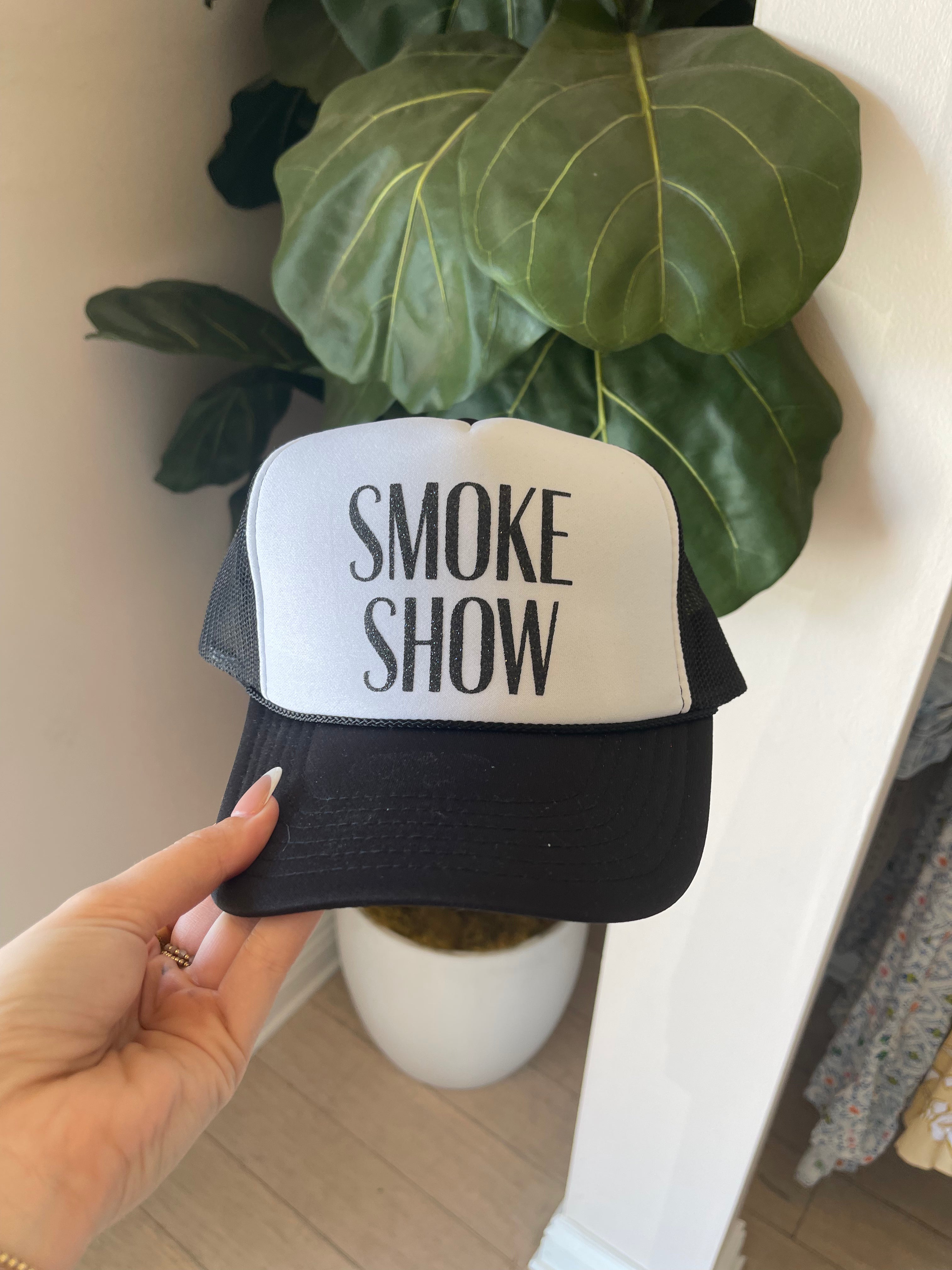 Smoke Show- Oc Custom Gifts Trucker Hat – Pink Laundry